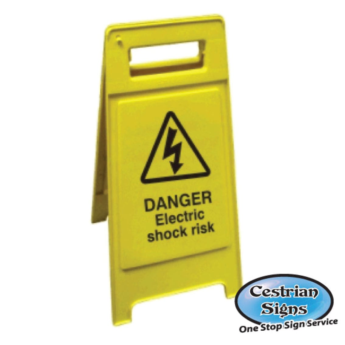 Danger electric shock risk sign | Cestrian Signs
