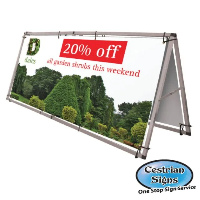 Banner Displays | Free Standing & Wall Mounted Banners | Cestrain Signs