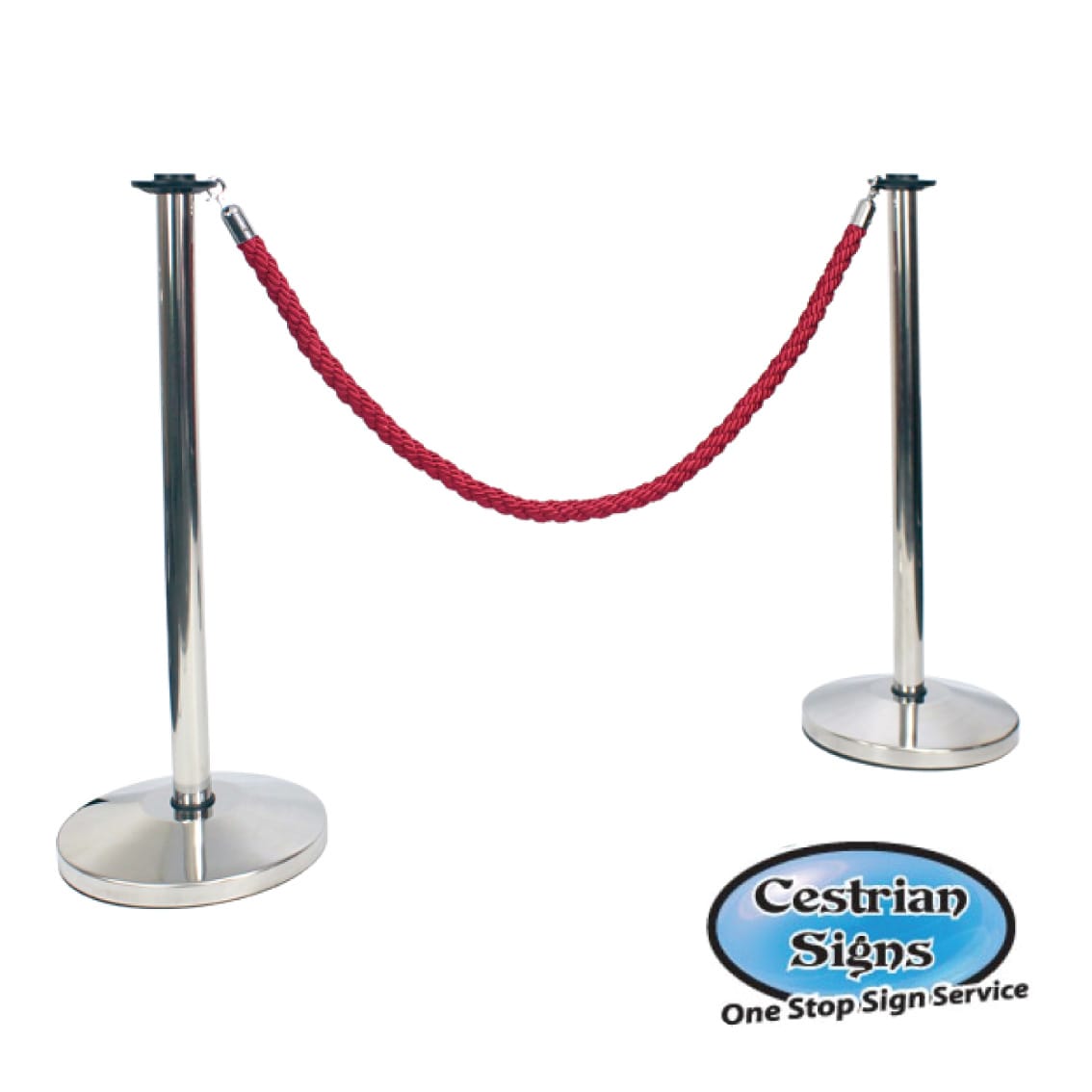 Pole and Rope Barrier - Cestrian Signs