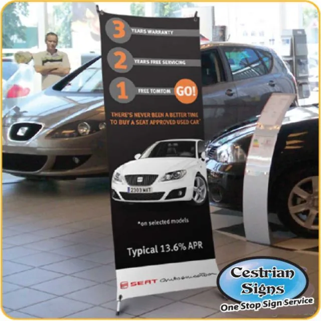 Banner Displays | Free Standing & Wall Mounted Banners | Cestrain Signs