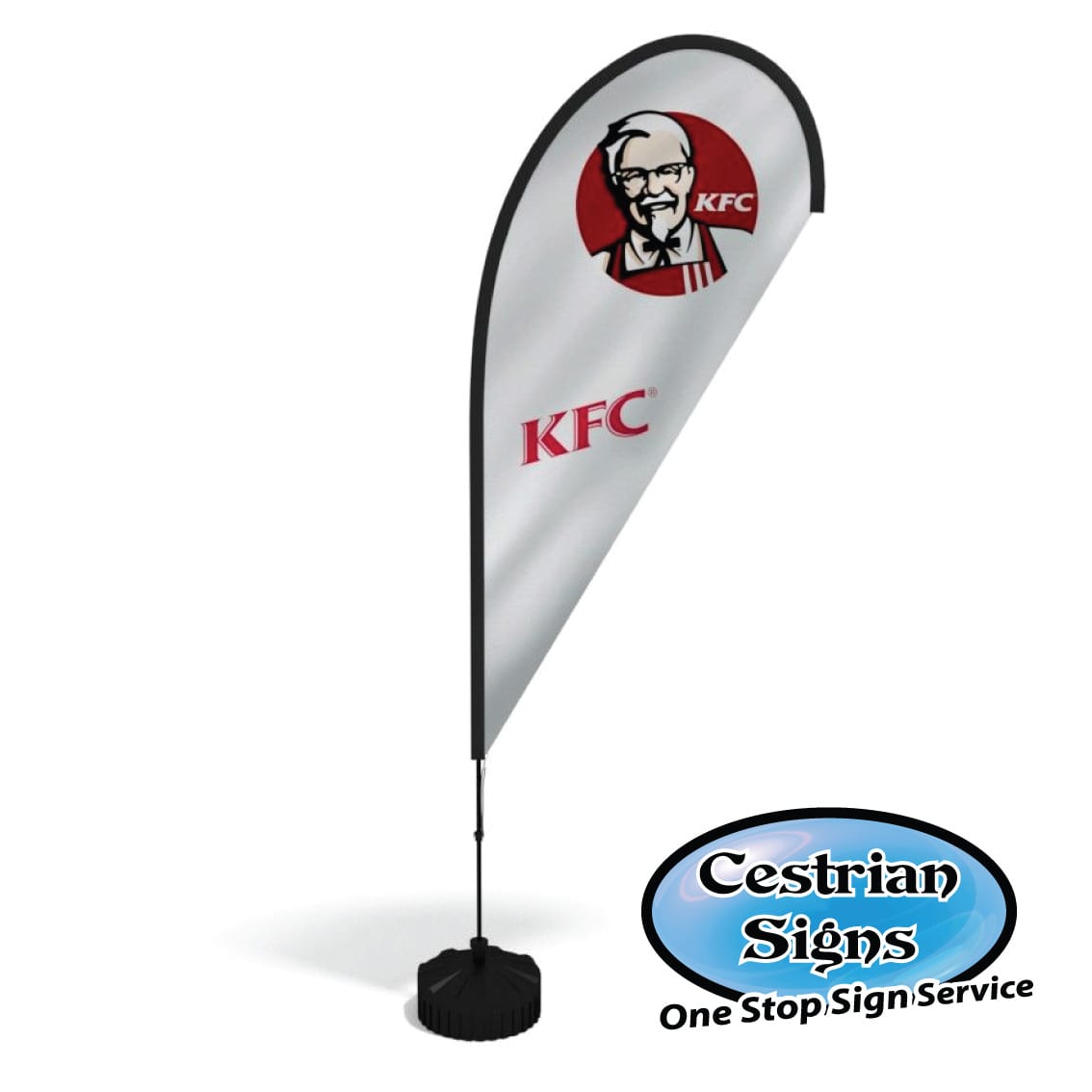 Wall Mounted Shop Flag Pole | Cestrian Signs