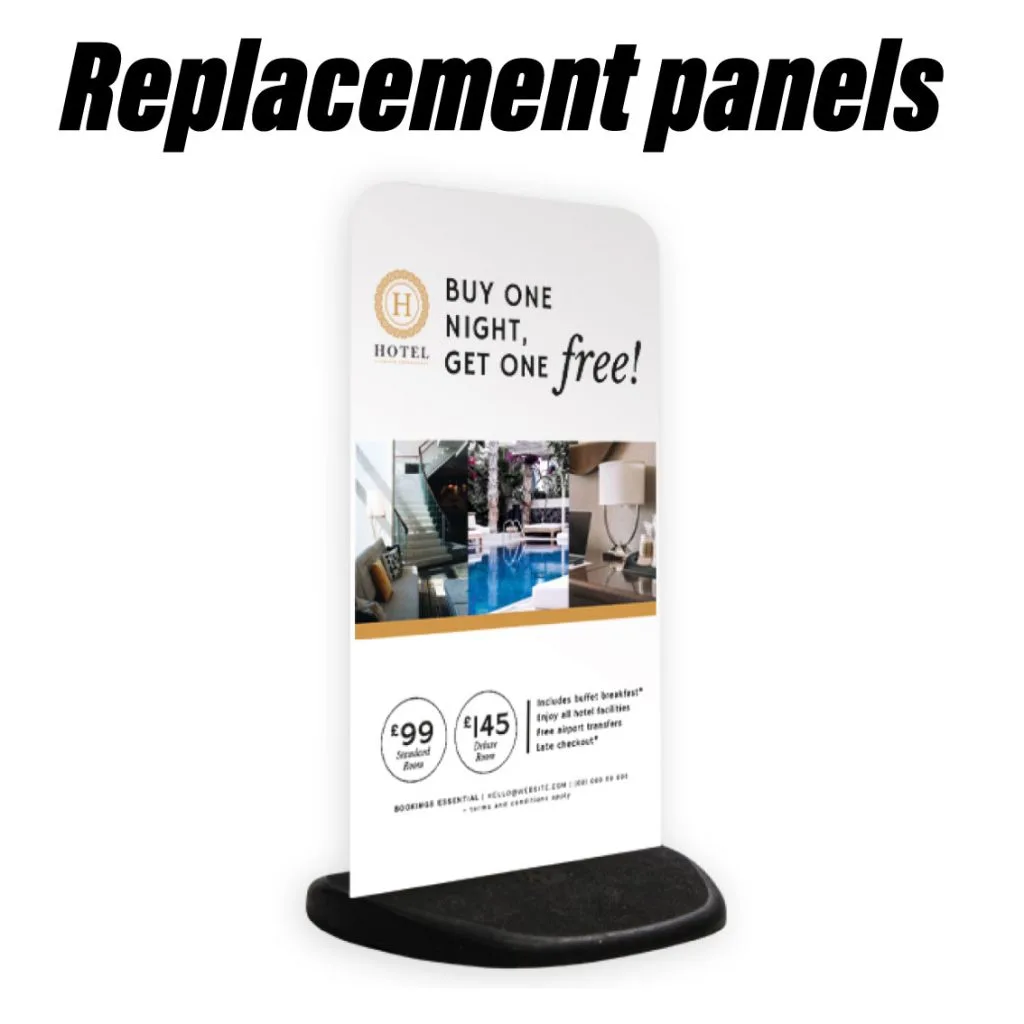 Ecoflex Replacement Panel aluminium - Cestrian Signs