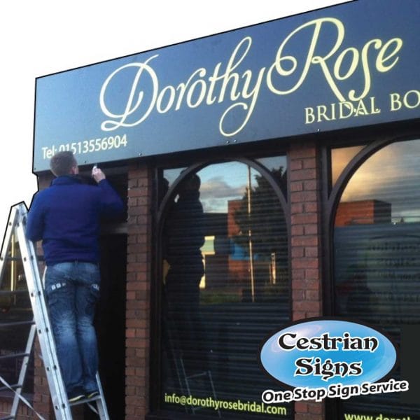 Bridal Boutique Shop Fascia Sign - Cestrian Signs