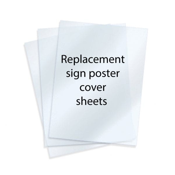 Sign Poster Cover Sheets - Cestrian Signs
