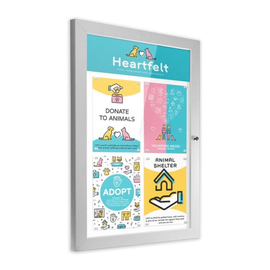 Internal Lockable Notice board - Cestrian Signs
