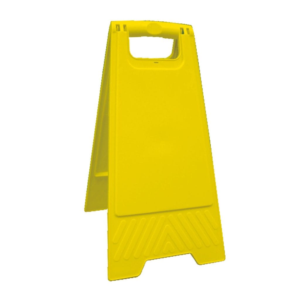Blank free standing yellow sign - - Cestrian Signs