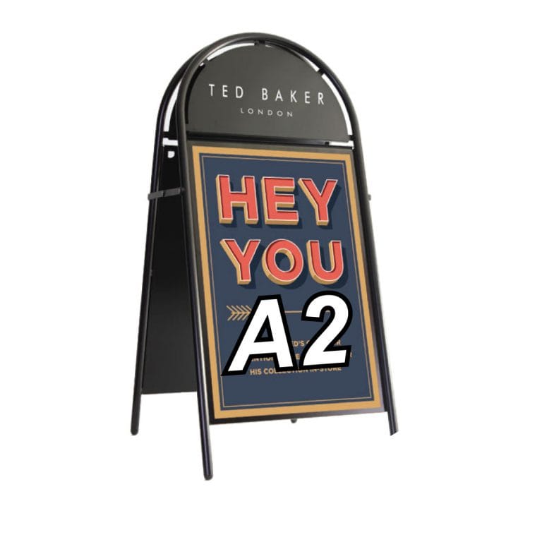 Booster A-Board Sign A2 Black - Cestrian Signs