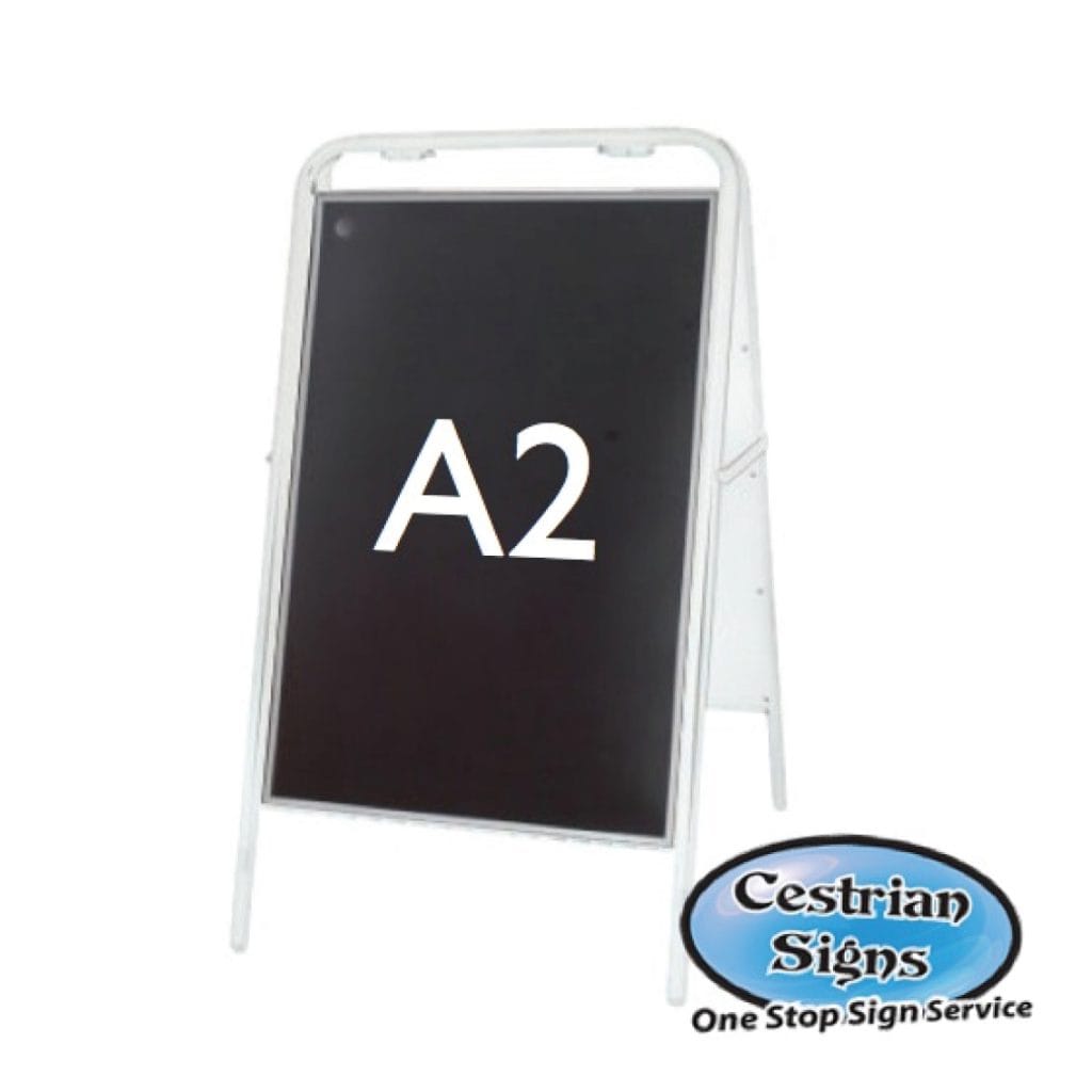 Metal A Board Pavement Sign BLACK A2 | Cestrian Signs