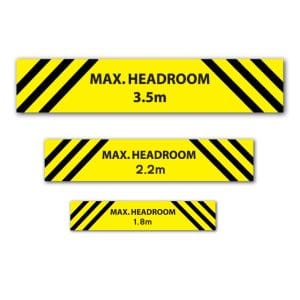 Max headroom sign 3.5 metre | Cestrian Signs