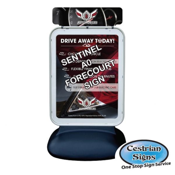 Sentinel A0 Forecourt Sign | Cestrian Signs