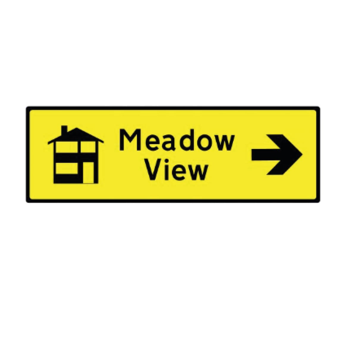 New build directional sign Right - Cestrian Signs