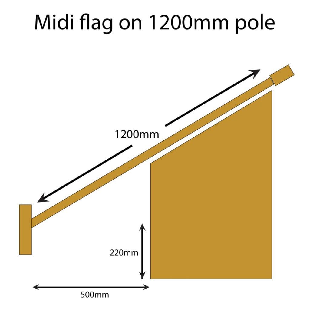 Midi Flag Pole Banner System Standard - Cestrian Signs