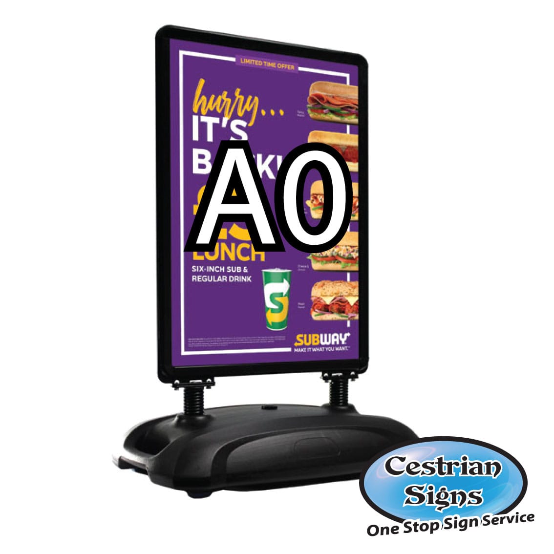 Sentinel forecourt banner sign large | Cestrian Signs