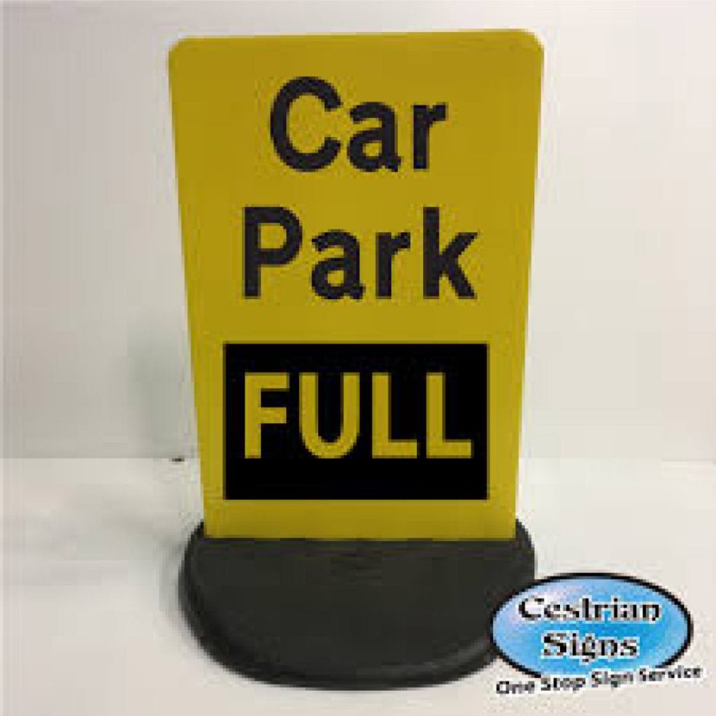 No Parking Stanchion Sign Complete | Cestrian Signs
