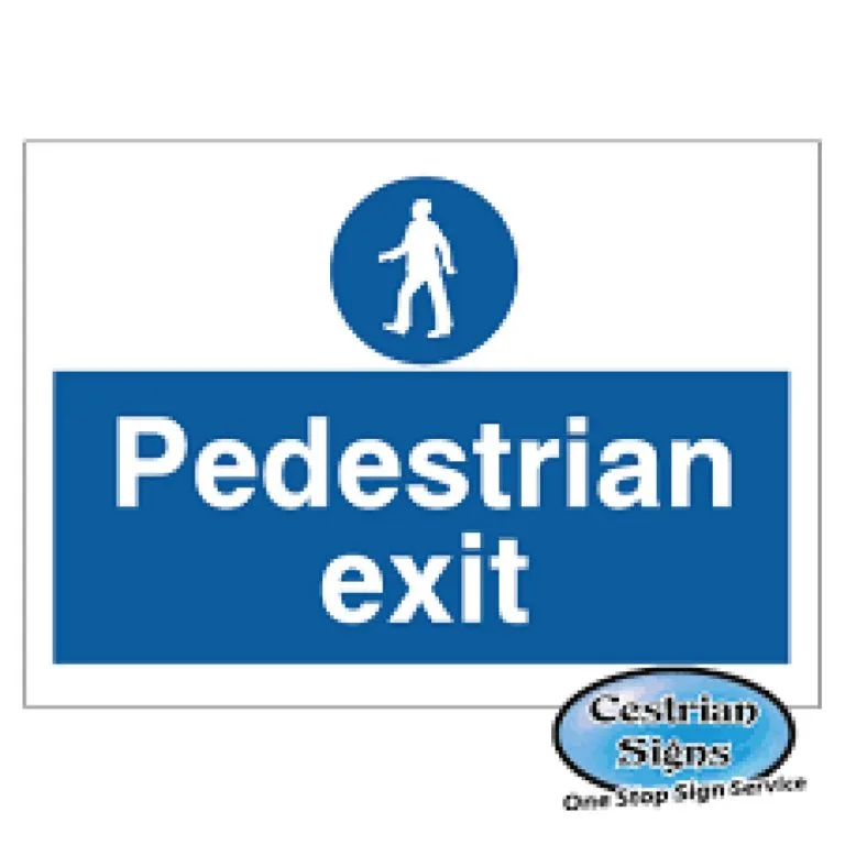 Pedestrian Route Safety Sign - Cestrian Signs