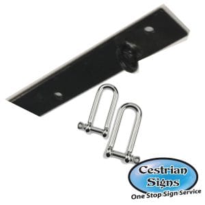 Shop Hanging Sign Plate with long shackles - Cestrian Signs