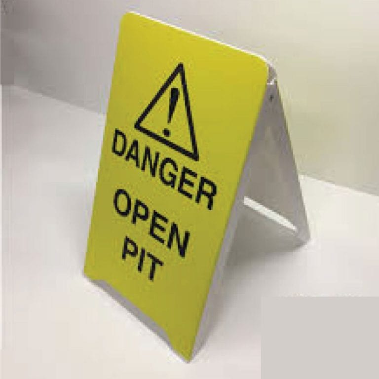 Danger Open Pit A-Board Sign - Cestrian Signs