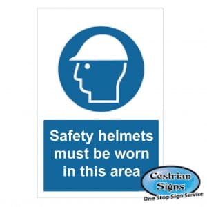 Safety Helmet Signs | Construction Site Signs | Cestrian Signs