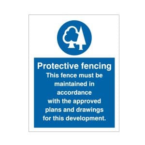Tree protection do not remove fencing sign | Cestrian Signs
