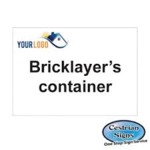 Construction site site office compound sign 600mm x 400mm