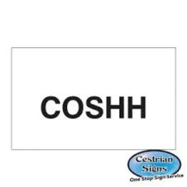 Construction site coshh compound sign 600mm x 400mm - Cestrian Signs