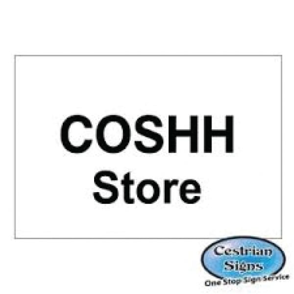 Construction site coshh store compound sign 600mm x 400mm