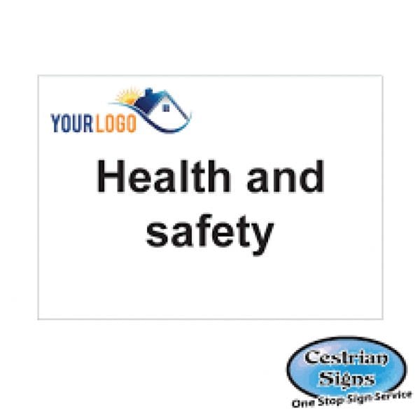 Health and safety construction site sign 600mm x 400mm - Cestrian Signs