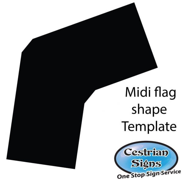 Midi Flag Pole Banner System Replacement Banner | Cestrian Signs