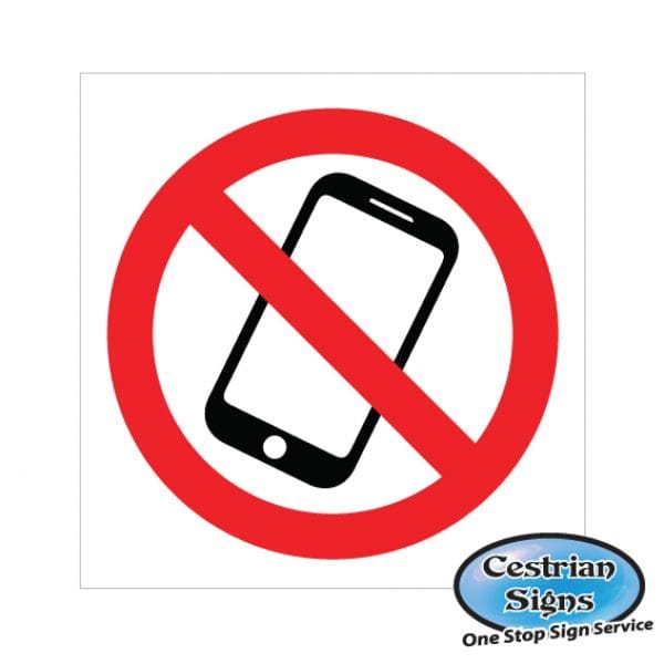 No Mobile Phone Logo Signs 400mm X 400mm Cestrian Signs