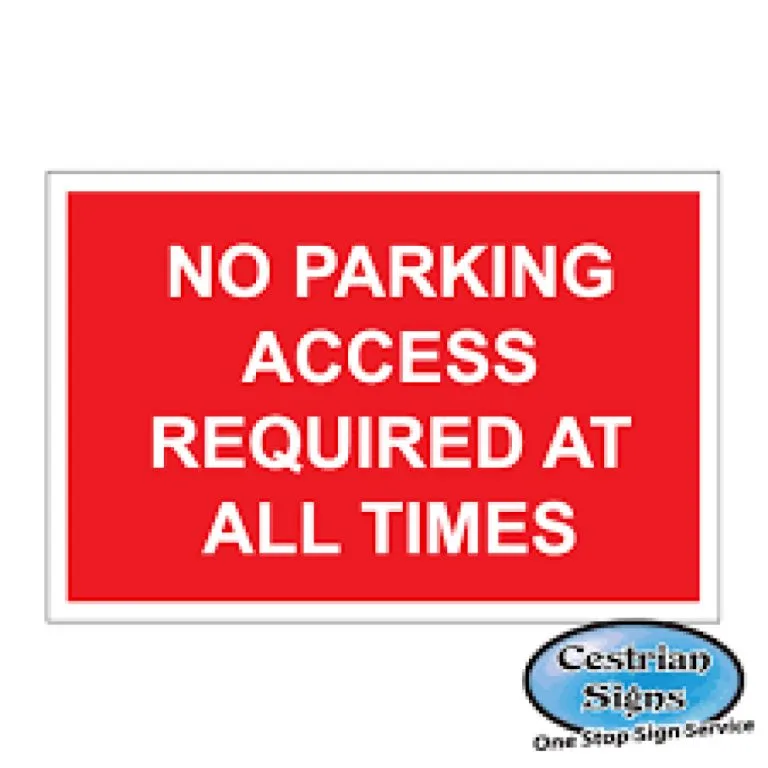 PARKING PROHIBITION SITE SIGNS - Cestrian Signs