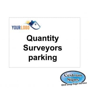 Quantity surveyor construction sign 600mm x 400mm - Cestrian Signs