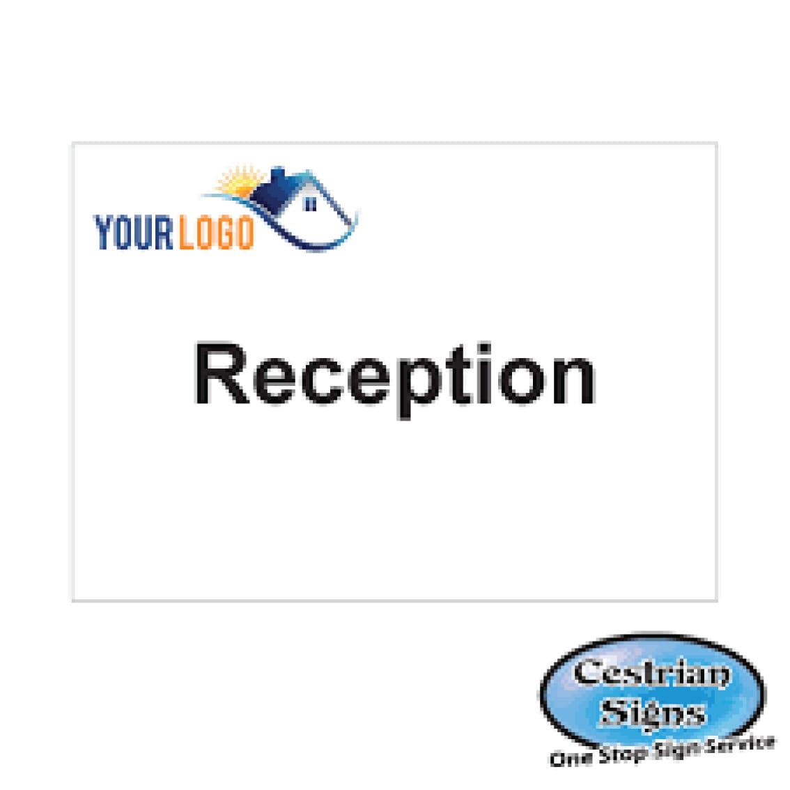 Reception construction site sign 600mm x 400mm - Cestrian Signs