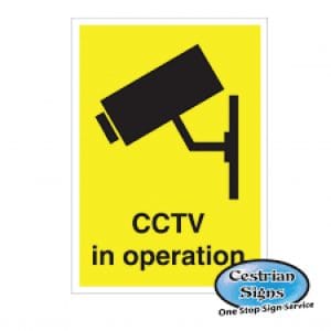 Get the best prices on your 400mm x 600mm CCTV In Operation signs here ...