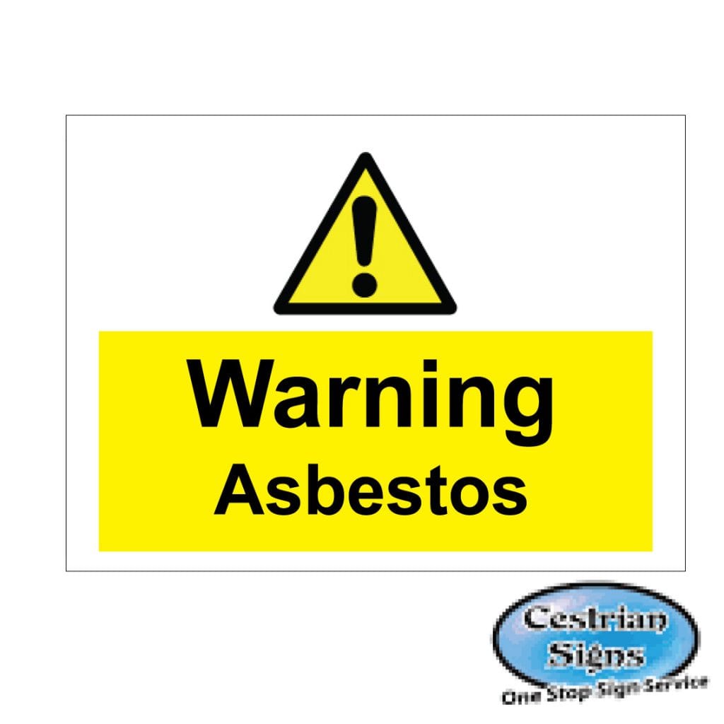 Warning Asbestos signs 600mm x 400mm - Cestrian Signs