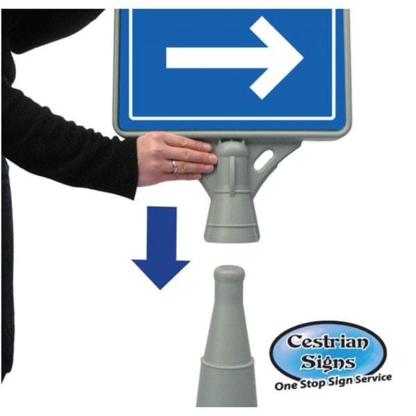 Water Based Pyramid No Parking Sign - Cestrian Signs