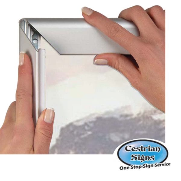 Water Based Pyramid Snap Frame Sign A4 - Cestrian Signs