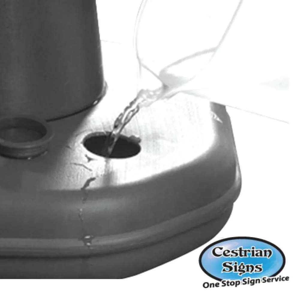 Visitor Parking Only Water Based Pyramid Sign - Cestrian Signs