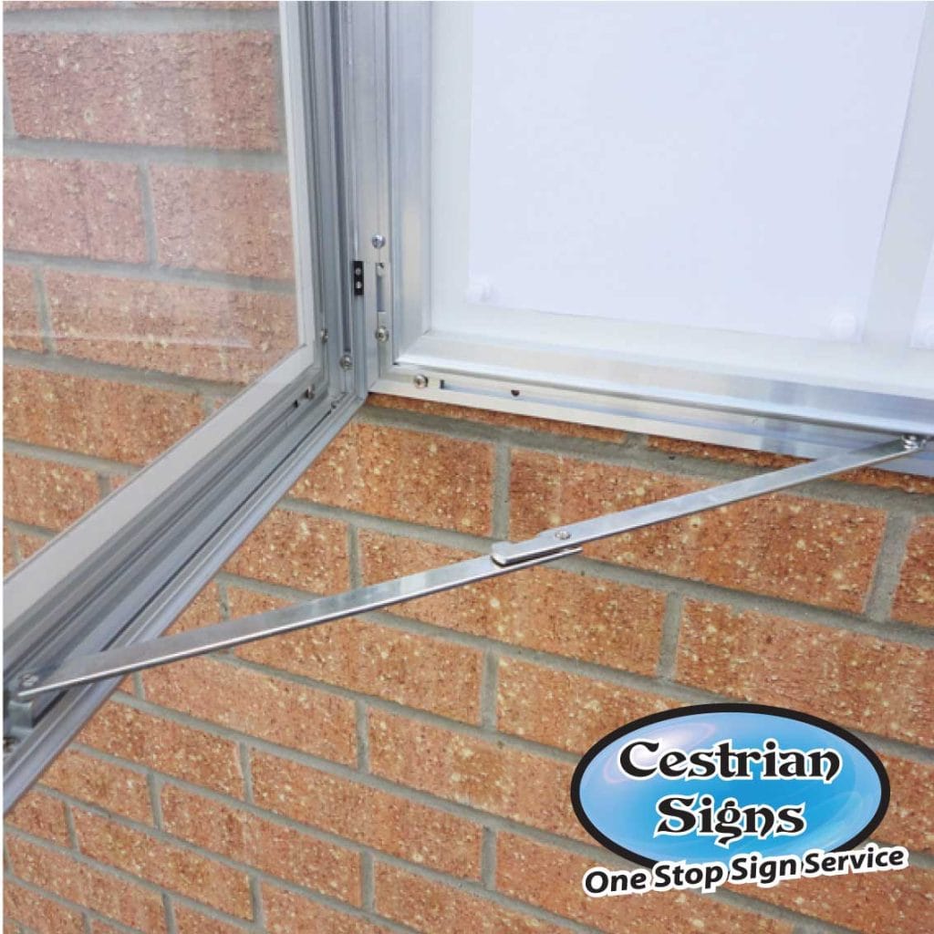 External Notice Board on Aluminium Posts - Cestrian Signs