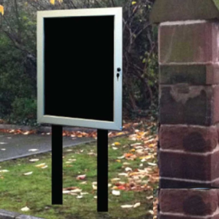 External Notice Board on Aluminium Posts - Cestrian Signs