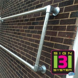 Heavy Duty Wall Banner Display System Midi - - Cestrian Signs