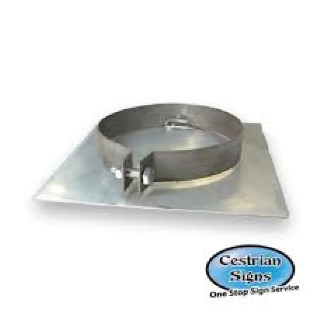 Base plate for sign pole - Cestrian Signs