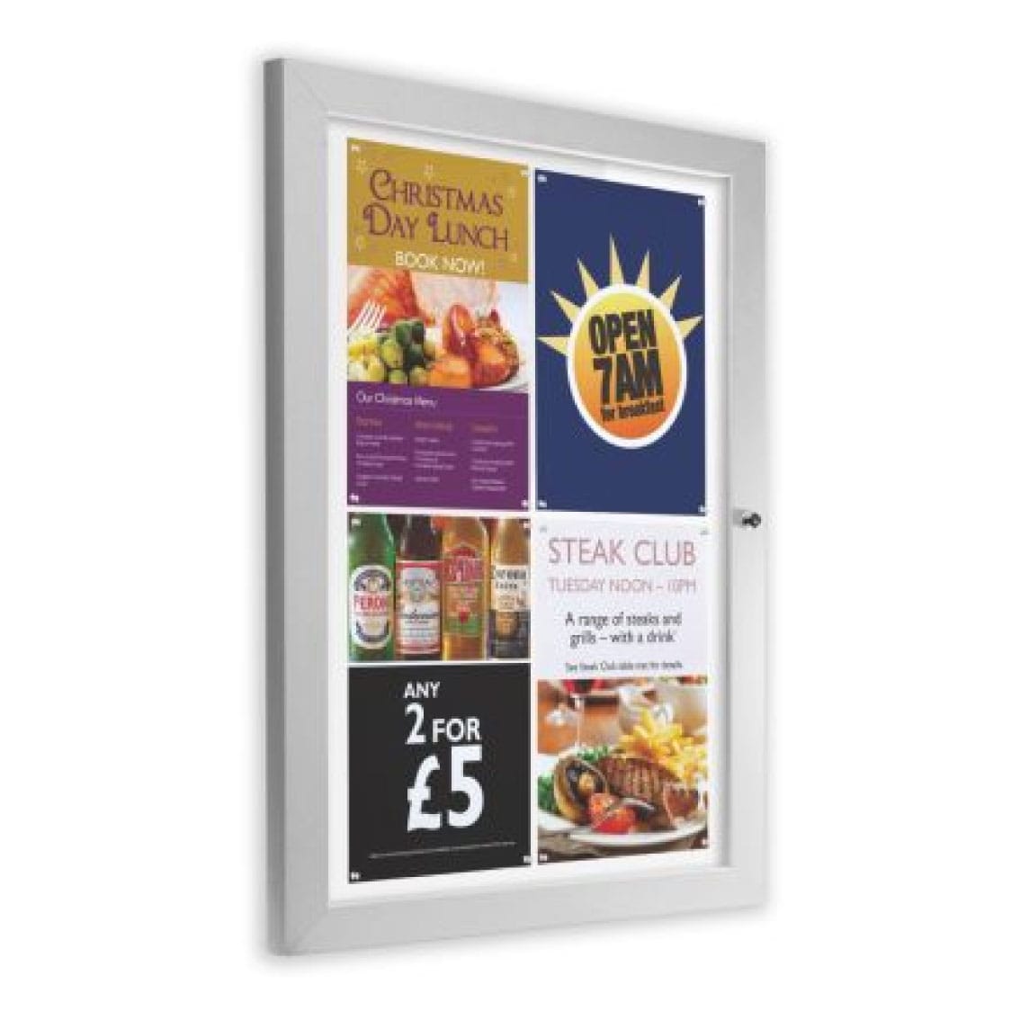 external fence or rail mounted notice board | Cestrian Signs