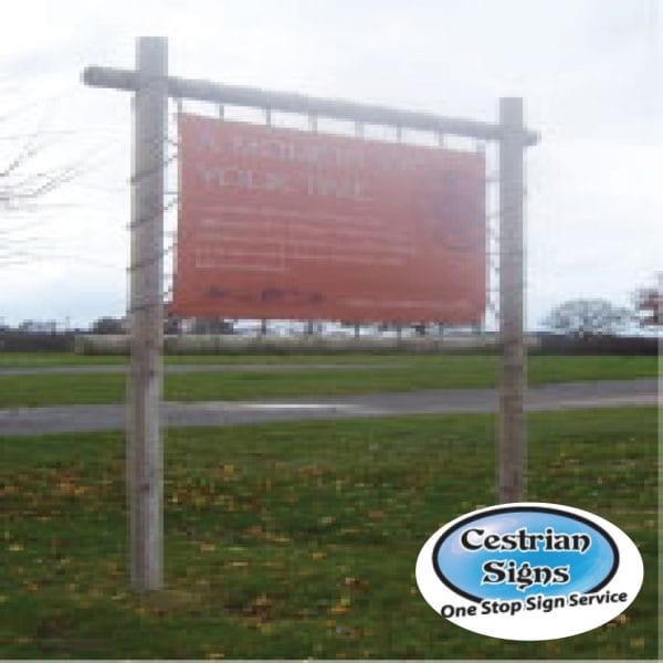 Wood and Rope Banners - Cestrian Signs