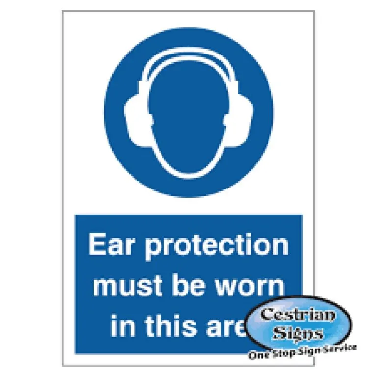 Mandatory Safety Signs | Ear & Eye Protection Signs | Cestrian Signs