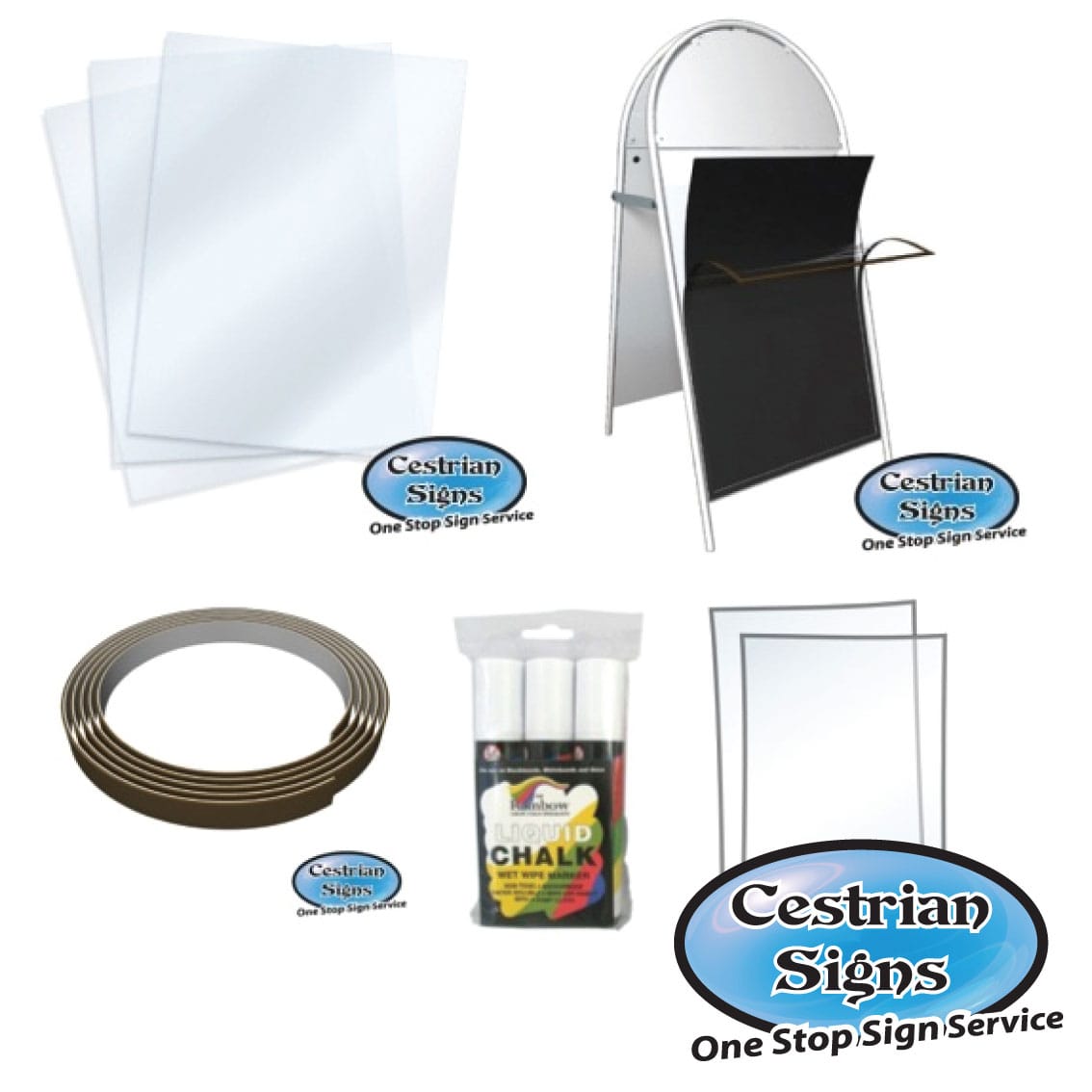 A-Board Accessories - Inserts & Replacement Panels - Cestrian Signs
