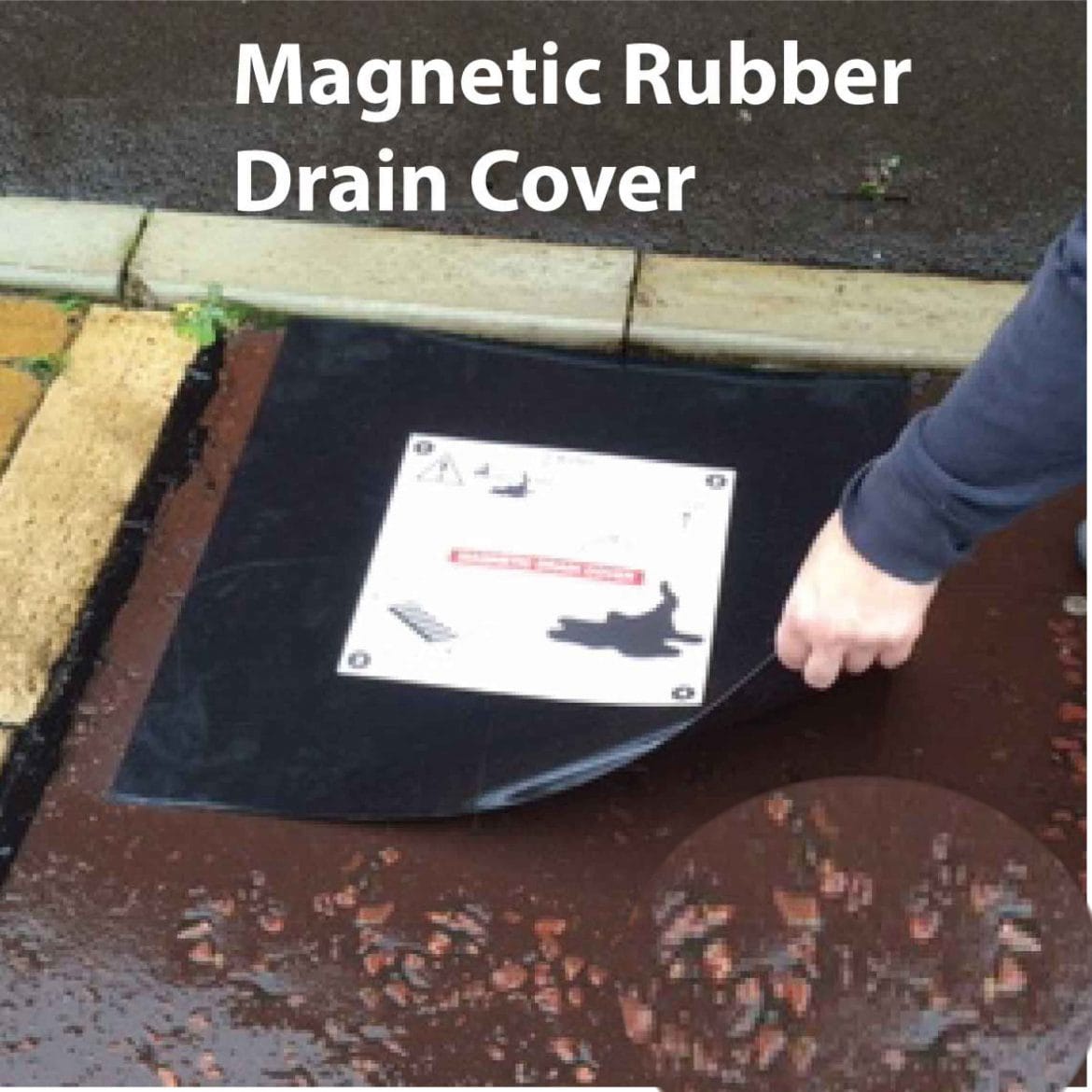 Magnetic rubber drain cover - Cestrian Signs