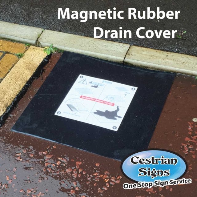 Magnetic Rubber Drain Covers - Cestrian Signs