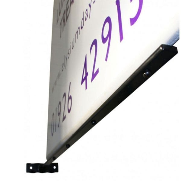 Sign swing prevention bracket - - Cestrian Signs