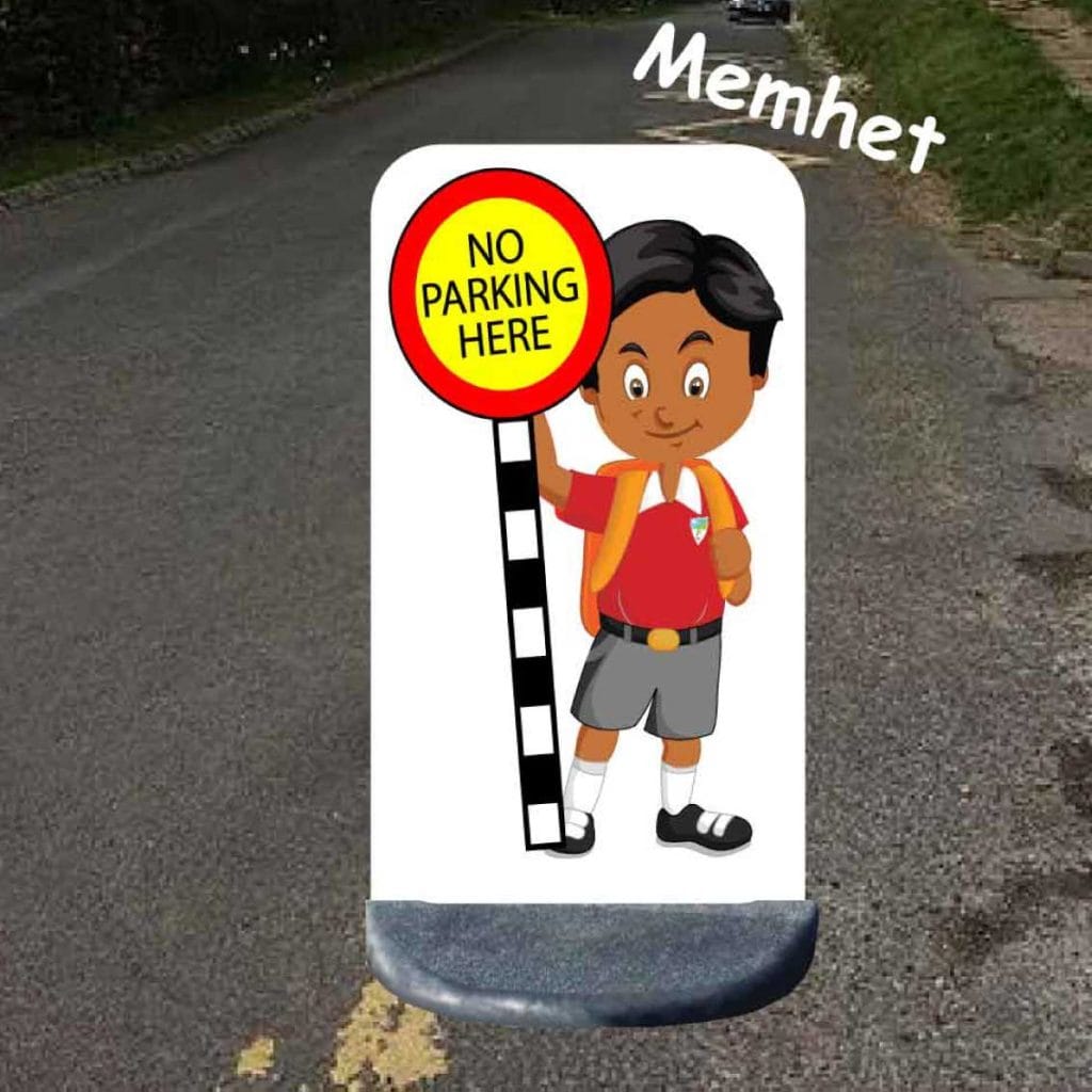 No Parking School Safety Signs | Cut Out No Parking Signs | Cestrain Signs