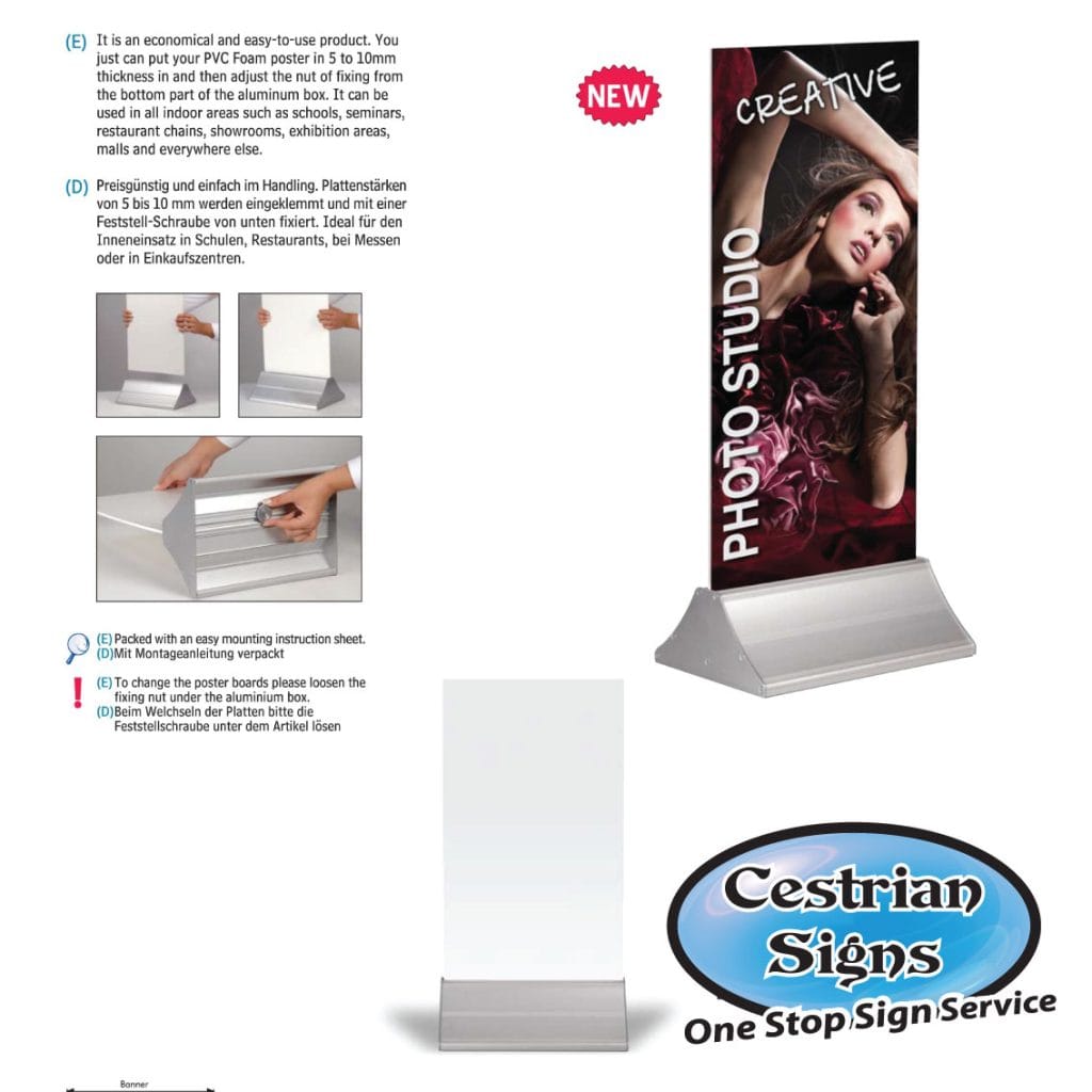 Internal free standing sign | Cestrian Signs